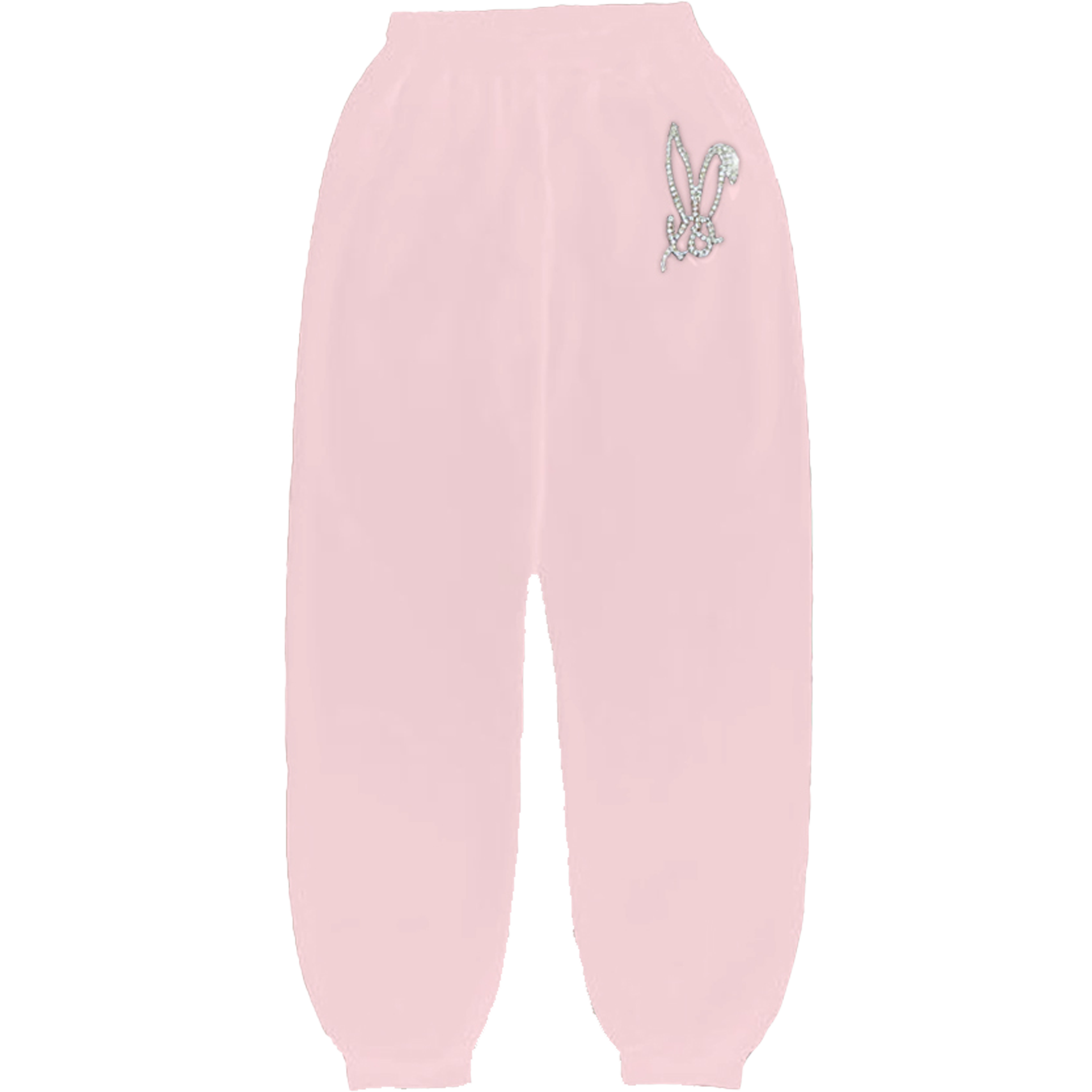 Official Bunnie Xo Store - Bedazzled XO Logo Light Pink Sweatpant